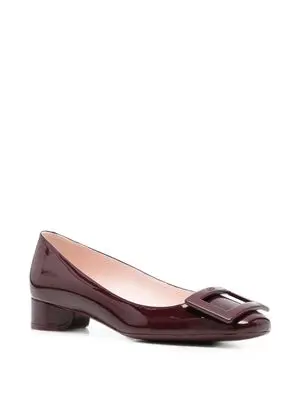 ROGER VIVIER Roundy Patent Leather Ballets