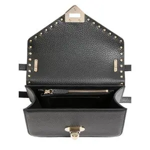Valentino Garavani Leather Shoulder Bag - Black