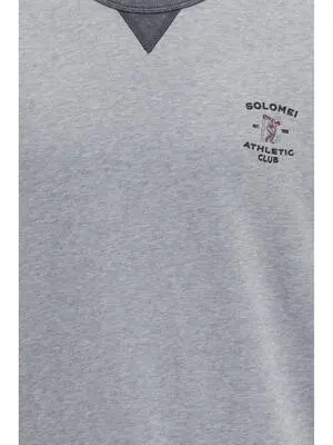 Brunello Cucinelli Melange Fabric T-shirt - Gray