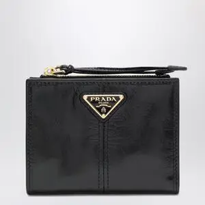 Prada Leather Small Wallet - Black