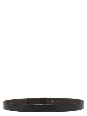 Versace Medusa Leather Belt - Black
