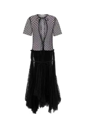 JW Anderson Lace Long Dress - Black