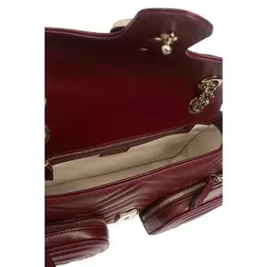 Gucci Leather Shoulder Bag - Red