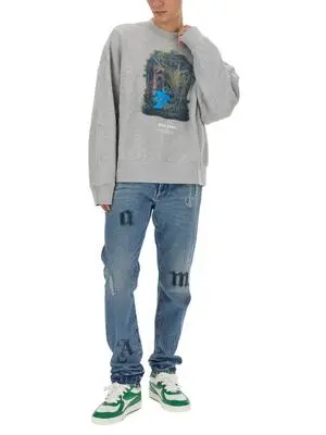 Palm Angels Hunting In The Forest Sweatshirt - Gray