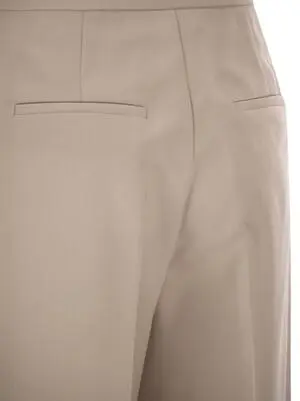 Max Mara Wool, Mohair, And Silk Trousers - Cream
