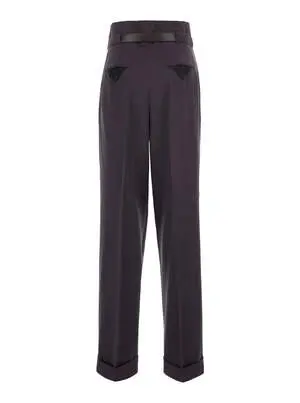 Attico Wool Pleated Pants