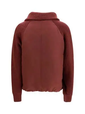 Brunello Cucinelli Down Jacket With Wool Sleeves