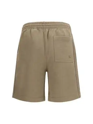 Burberry Cotton Shorts With Check Trims
