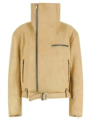 Rick Owens RICK OWENS Biker Jumbo Stooges Jacket Cream