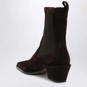 Paris Texas Suede Bettina Boots - Brown