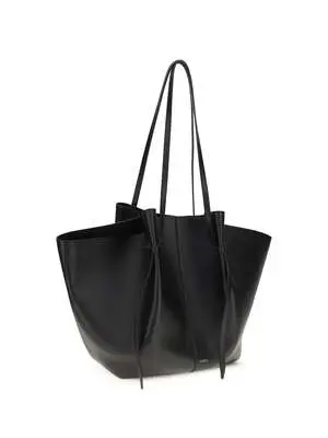 Yuzefi Mochi Leather Shoulder Bag - Black
