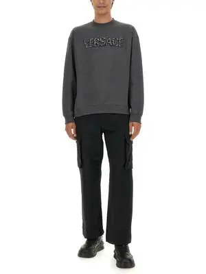 Versace Cotton Sweatshirt - Gray