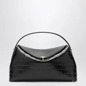 TOTEME Crocodile-embossed Leather Handbag - Brown