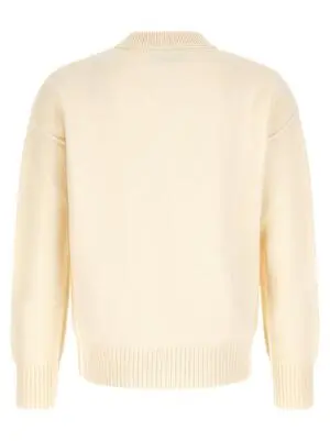 AMI Paris De Coeur Virgin Wool Sweater - Red
