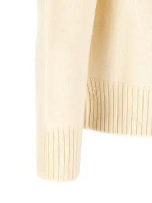 AMI Paris De Coeur Virgin Wool Sweater - Red