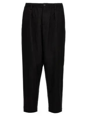 Marni Tropical Wool Crop Pants - Black