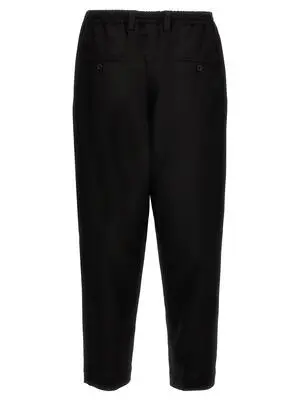 Marni Tropical Wool Crop Pants - Black