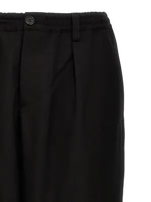 Marni Tropical Wool Crop Pants - Black