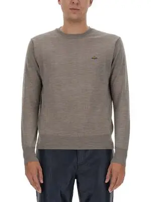 VIVIENNE WESTWOOD Jersey With Logo - Gray