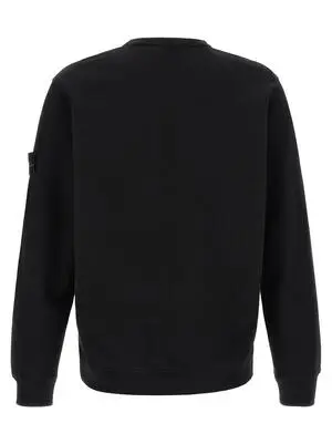 Stone Island Badge Sweatshirt - Black