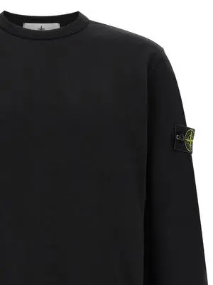 Stone Island Badge Sweatshirt - Black