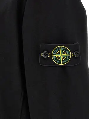 Stone Island Badge Sweatshirt - Black