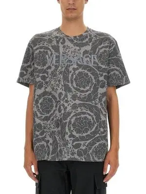 Versace Silhouette Baroque Logo T-shirt