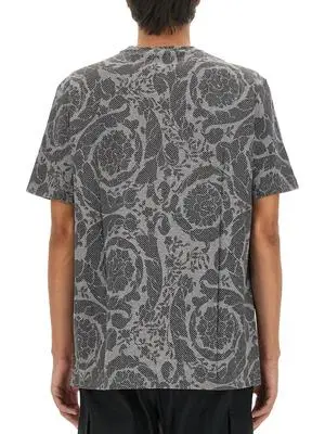 Versace Silhouette Baroque Logo T-shirt