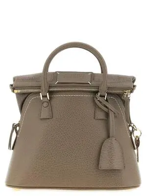 MAISON MARGIELA 5ac Classique' Mini Shoulder Bag - Gray