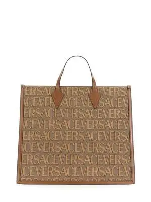 Versace Allover Logo Shopper Bag