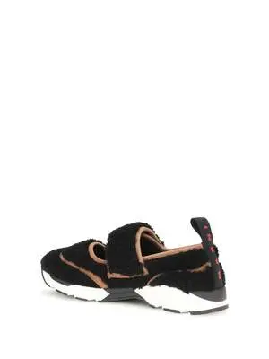 Marni Mary Jane Shearling Sneakers - Black