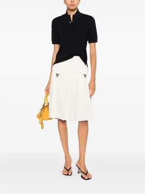 Versace Wool Midi Skirt