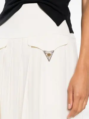 Versace Wool Midi Skirt