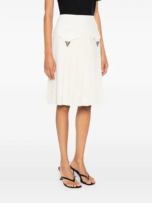 Versace Wool Midi Skirt