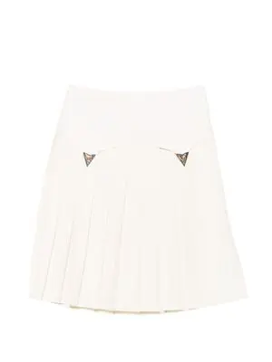 Versace Wool Midi Skirt - Multicolor