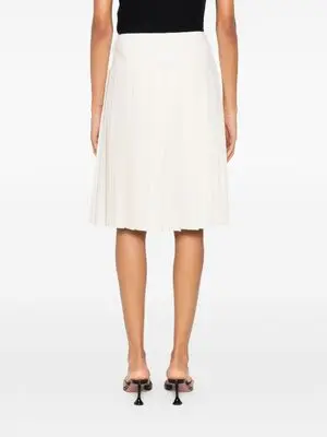 Versace Wool Midi Skirt - Multicolor