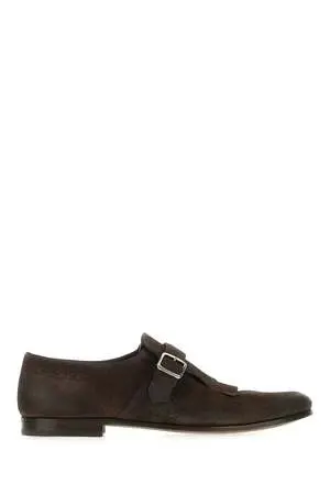 Church's Suede Monk Strap Loafers