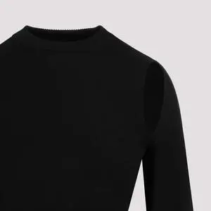 Sportmax Virgin Wool Cutout Pullover - Black