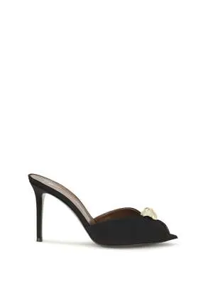 GIUSEPPE ZANOTTI Intrigo Cocktail Mules Sandals - Black