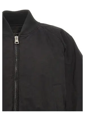 Andamane Sierra' Cropped Bomber Jacket - Black
