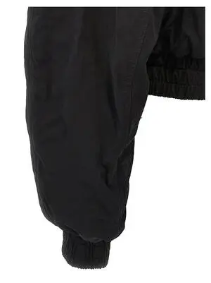 Andamane Sierra' Cropped Bomber Jacket - Black