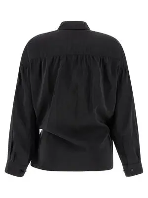 LEMAIRE Straight Collar Twisted' Shirt - Black