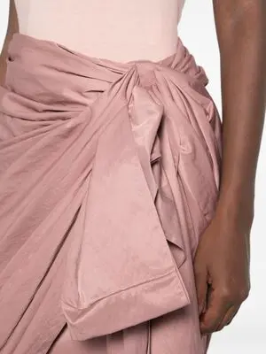 Chloé Draped Silk Mini Skirt