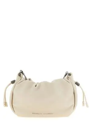 Brunello Cucinelli Mini Bucket Bag - White