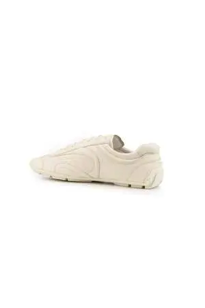Prada Leather Lace Up Sneakers - Multicolor