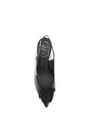 ROGER VIVIER Rose Vivier Slingback Pumps - Black