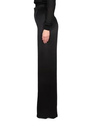 Saint Laurent Satin Flared Pants