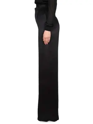 Saint Laurent Satin Flared Pants