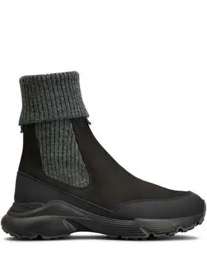 TOD'S Tod's Women Leather Knitted Chelsea Boots Multicolor