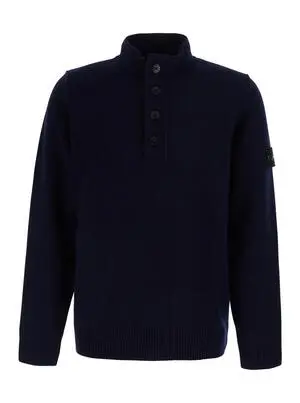 Stone Island Wool High-neck Sweater - Multicolor